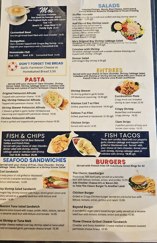 A menu that reads like poetry to seafood lovers&mdash;from legendary clam chowder to fish tacos that make Wednesday feel like vacation.