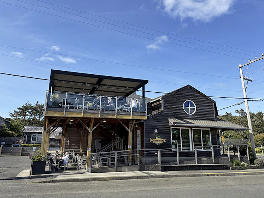 Weathered wood and maritime charm create the perfect backdrop for seriously fresh Pacific catches.