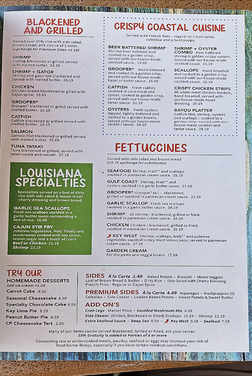 The menu reads like a love letter to Southern seafood, with Louisiana specialties that'll make you want to kiss your fingertips like a cartoon chef.