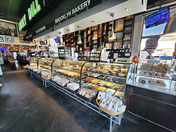 Bakery heaven awaits inside with display cases that would make any carb-counter weep with joy. Resistance is futile, calories be damned.