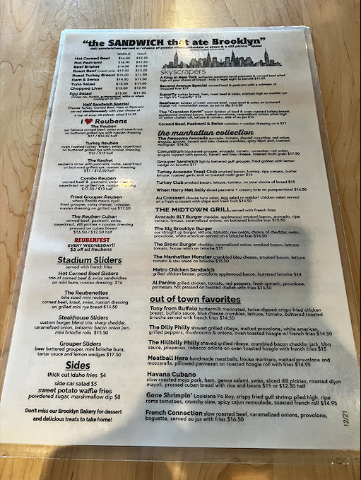 The menu reads like a love letter to New York deli culture &ndash; each item a character in the delicious story Lucky Dill tells with every bite.