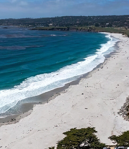 california postcard beach town ftr