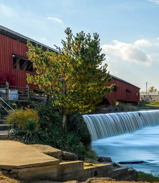 historic indiana covered bridge ftr