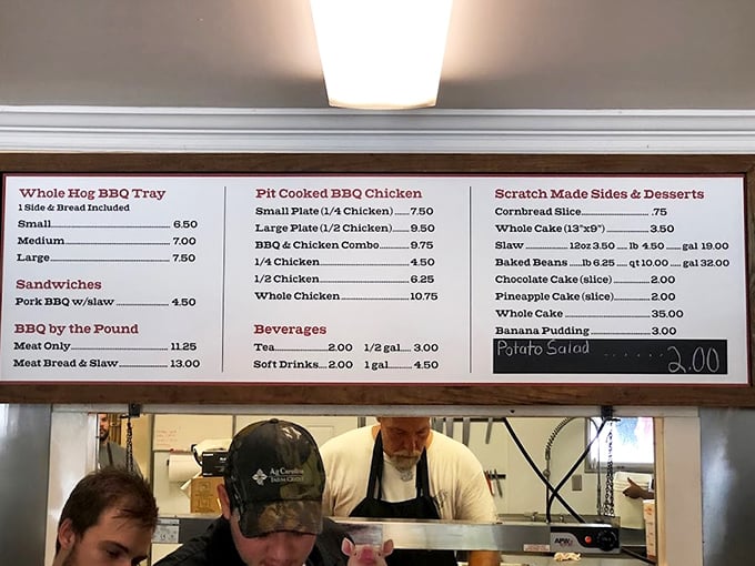 The menu board is poetry in its simplicity. When you've perfected barbecue, you don't need a novel-length list of options.