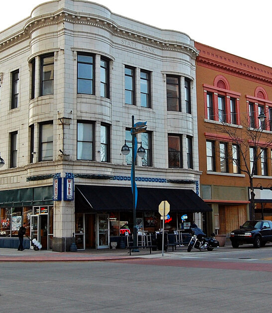 small town postcard illinois ftr