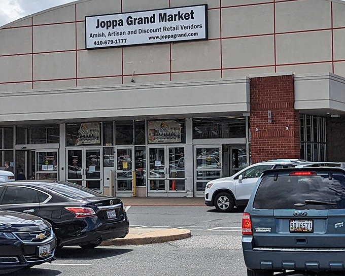 The unassuming exterior of Joppa Grand Market hides a treasure trove within, like finding a pearl inside an ordinary oyster. Adventure awaits behind those glass doors!