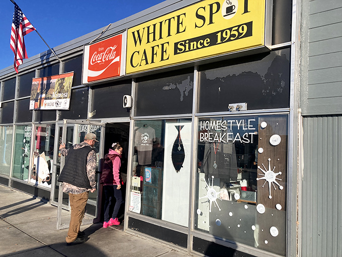 The bright yellow sign of White Spot Caf&eacute; has been a beacon for hungry Alaskans since 1959. Some landmarks need no renovation&mdash;just respect and regular customers.