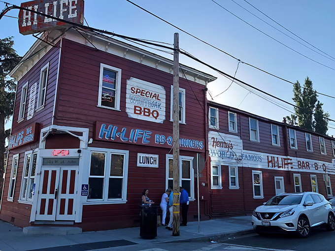 Like a time capsule from barbecue's golden age, Henry's weathered red facade and vintage signage announce that serious meat magic happens inside these walls.