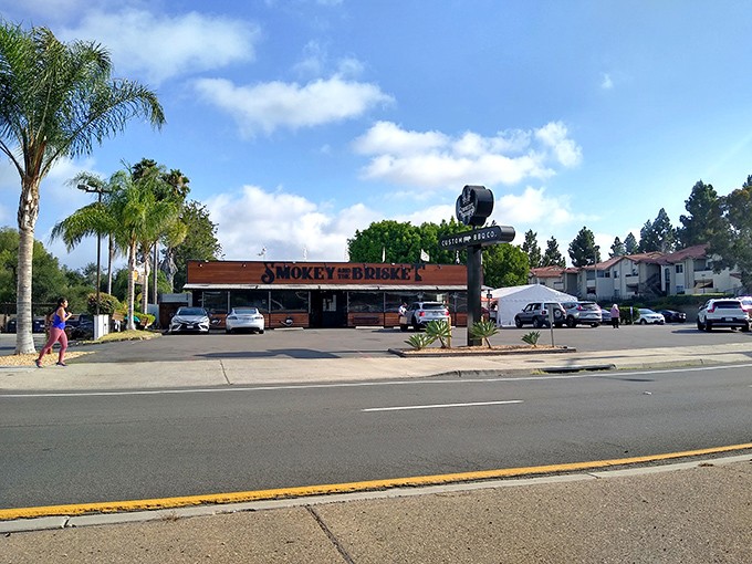 The California sun shines on this unassuming barbecue temple, where palm trees and smoke signals beckon hungry pilgrims from across the state.