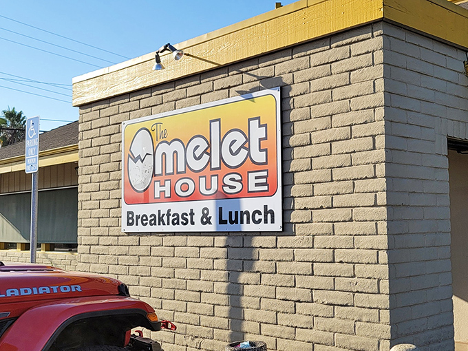 That cheerful yellow trim isn't just decoration&mdash;it's a beacon calling breakfast lovers from across California to Stockton's finest egg headquarters.