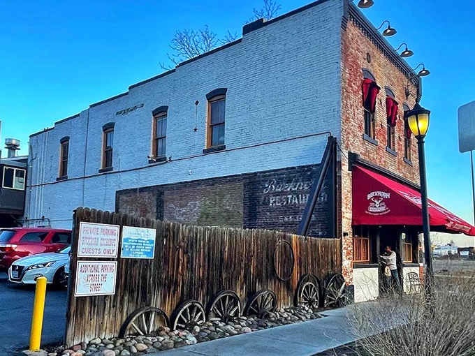 The Buckhorn Exchange stands like a time capsule amid modern Denver, its weathered brick exterior promising adventures in carnivorous delight.