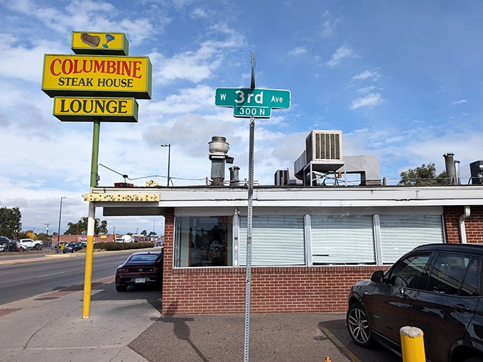 That yellow neon beacon calls to carnivores across Colorado like a meaty lighthouse of hope.