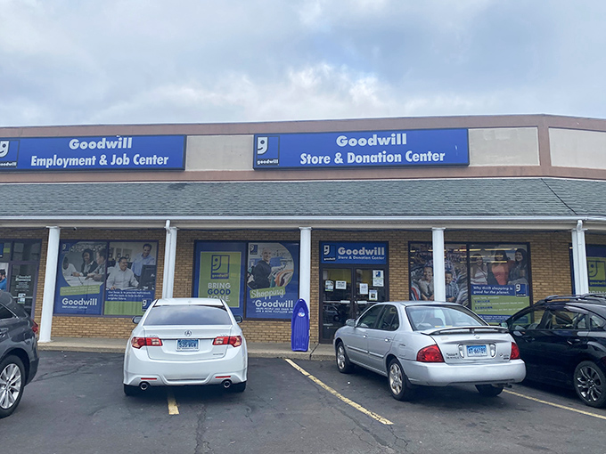 The unassuming exterior hides a treasure trove within. Like a culinary speakeasy, the real magic happens once you step through these doors.