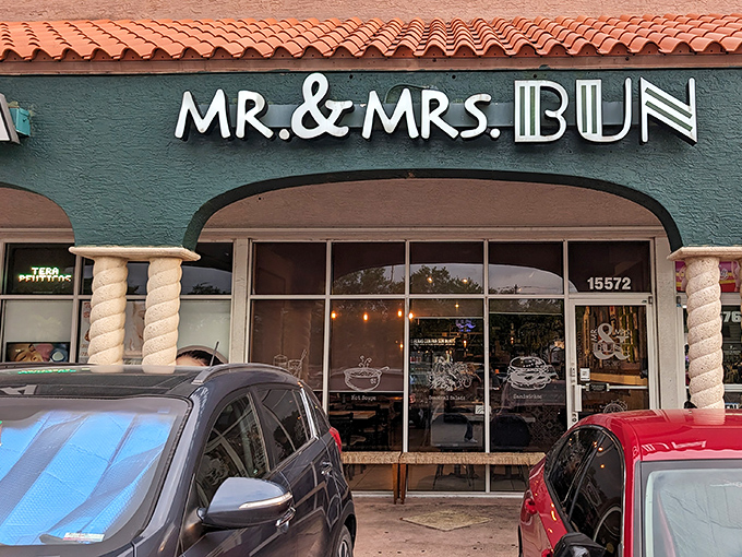The terracotta roof and teal facade of Mr. & Mrs. Bun might scream "strip mall," but inside awaits a Peruvian sandwich paradise worth every mile of your journey.
