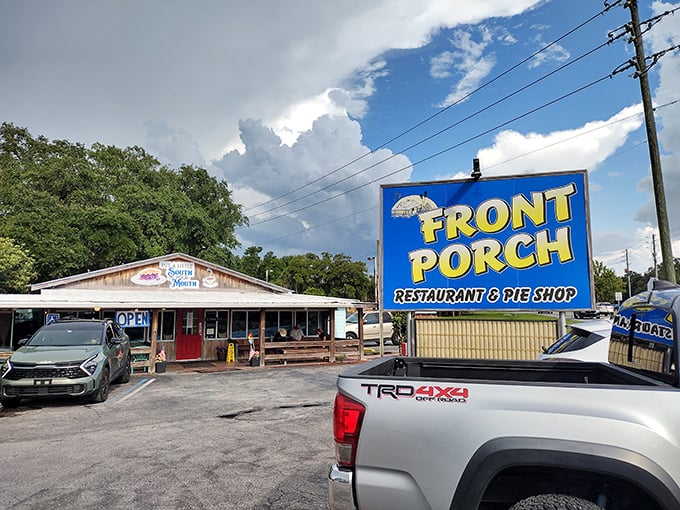 The unassuming exterior of Front Porch Restaurant hides culinary treasures within &ndash; like finding a Picasso at a yard sale.