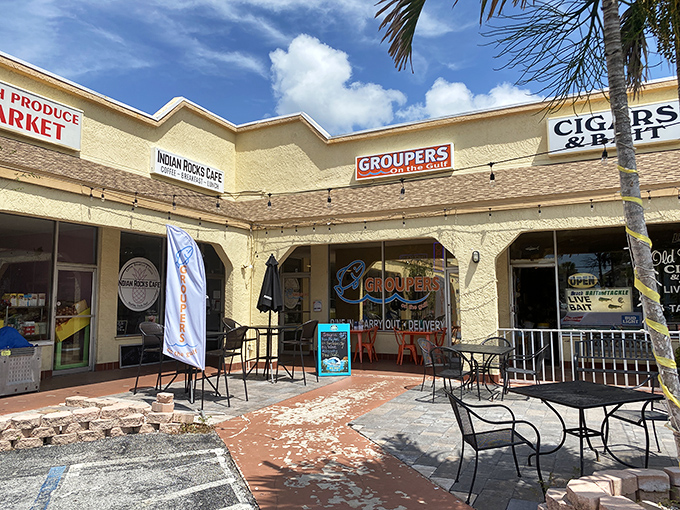 The unassuming strip mall exterior of Groupers on the Gulf might not scream "culinary destination," but locals know better than to judge this seafood sanctuary by its cover.