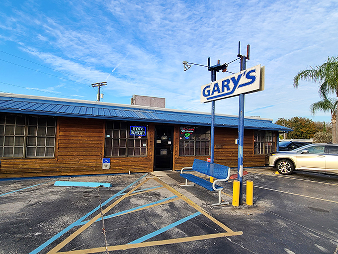 The unassuming wooden exterior of Gary's might not scream "culinary destination," but that blue roof has sheltered seafood lovers for generations.
