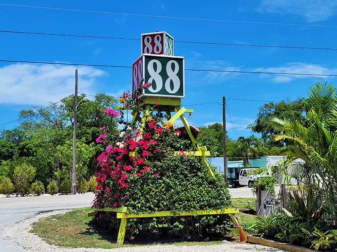 The perfect Florida Keys backdrop: turquoise waters meet tropical breezes at Marker 88's outdoor bar, where paradise comes with a side of people-watching.