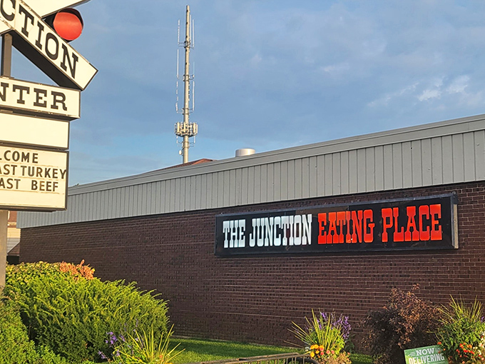 That railroad crossing sign isn't just for show&mdash;it signals your arrival at breakfast paradise in DeKalb.