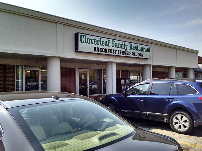The unassuming storefront promises "BREAKFAST SERVED ALL DAY" &ndash; four words that should be on every state's welcome sign.