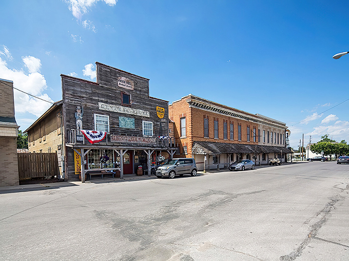Fort Wayne's skyline might be visible from Grabill on a clear day, but the real view worth savoring is of fresh-baked pies cooling on windowsills.
