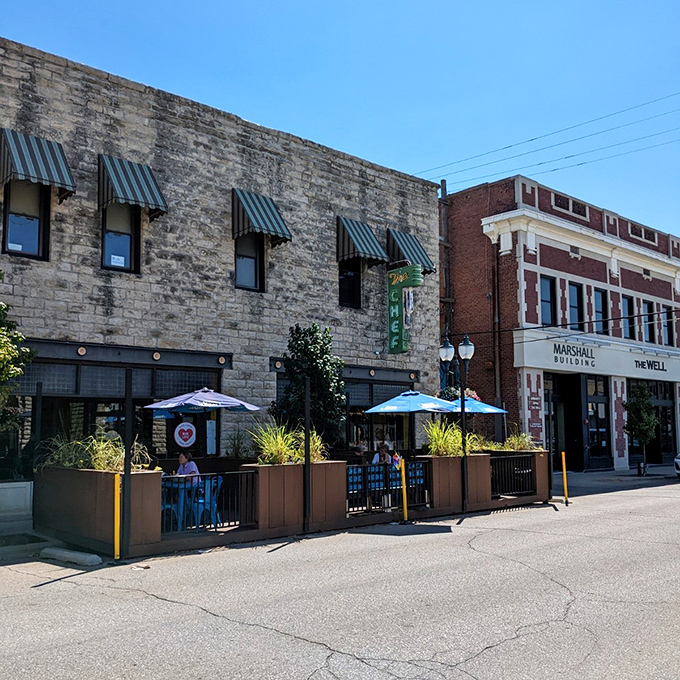 Step outside and enjoy your morning coffee al fresco, watching the Little Apple wake up around you.