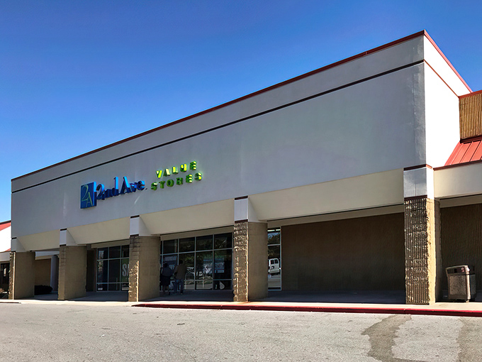 The unassuming exterior of 2nd Ave Thrift Superstore hides a treasure trove within, like finding a Michelin-starred restaurant in a strip mall.