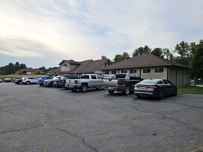 Don't let the modest exterior fool you – this unassuming building houses seafood treasures that have locals lining up their trucks and SUVs daily.