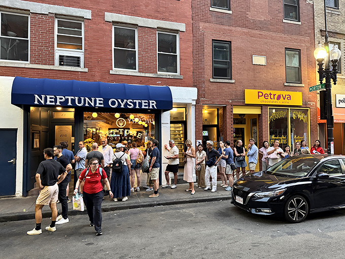 That blue awning beckons like a seafood siren's call&mdash;resistance is futile, and frankly, why would you even try?