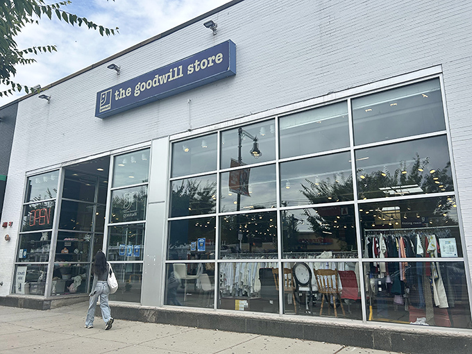 That iconic blue sign on Commonwealth Ave beckons bargain hunters like a lighthouse guides ships to shore.