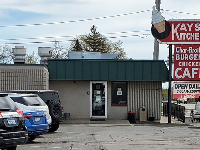 That vintage sign isn't just advertising&mdash;it's practically broadcasting deliciousness across central Minnesota like some kind of breakfast beacon.