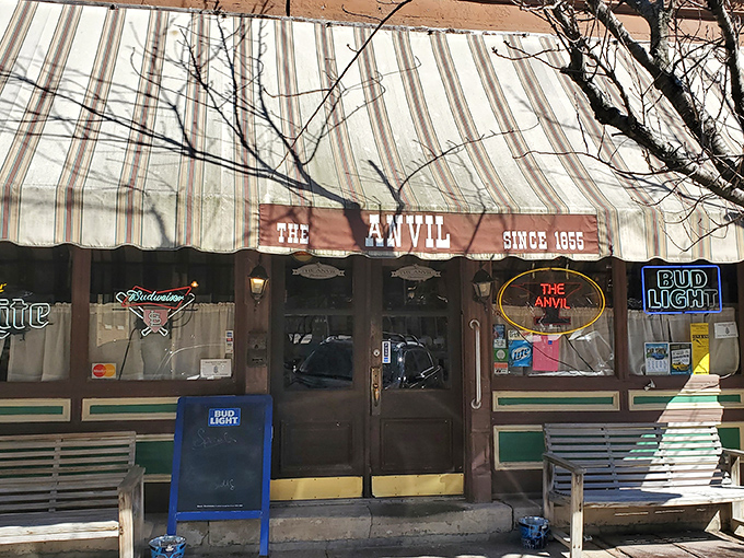 The classic striped awning and vintage signage announce you've arrived somewhere special. The Anvil has been forging culinary memories in Ste. Genevieve since 1955.