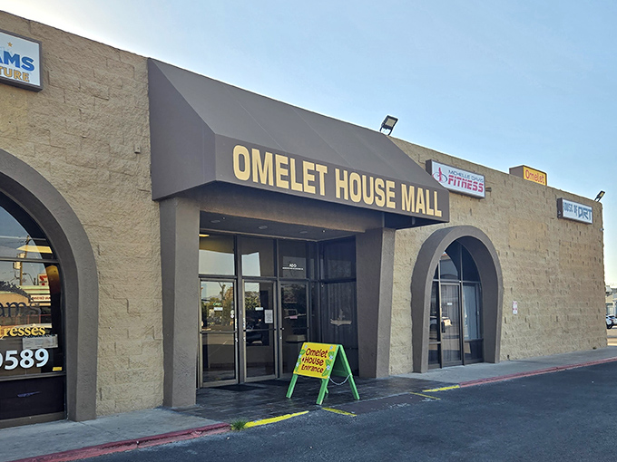 The unassuming exterior of Omelet House proves once again that Vegas's best-kept secrets aren't always wrapped in neon and glitter.