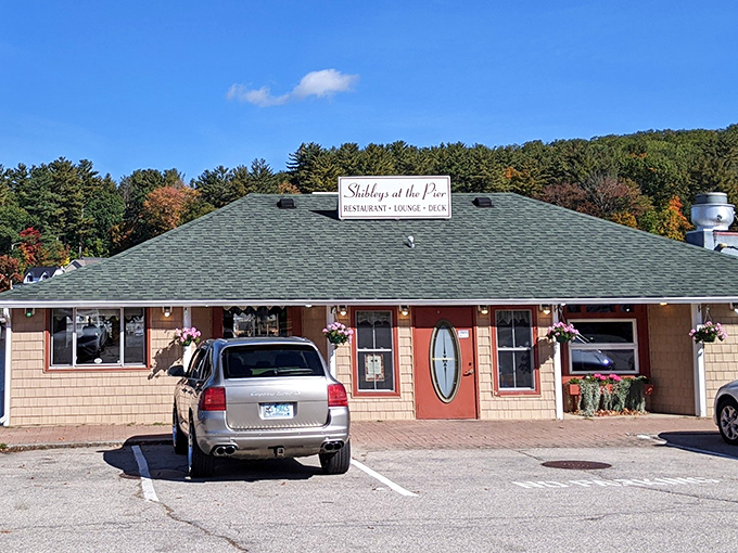 The quintessential New England seafood shack, complete with that "TAKE OUT" sign that might as well say "HAPPINESS AVAILABLE HERE."