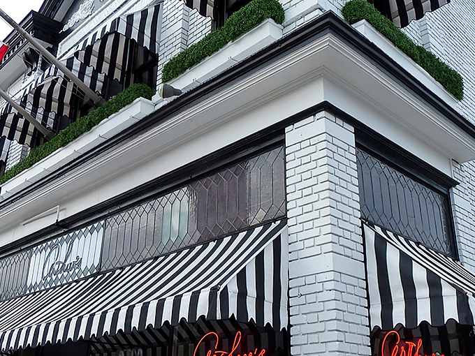That iconic white brick exterior with its striped awnings isn't trying to impress Instagram &ndash; it's too busy impressing generations of New Jersey steak enthusiasts.