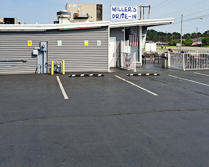 The classic American drive-in experience lives on at Miller's, where nostalgia comes with a side of deliciousness.