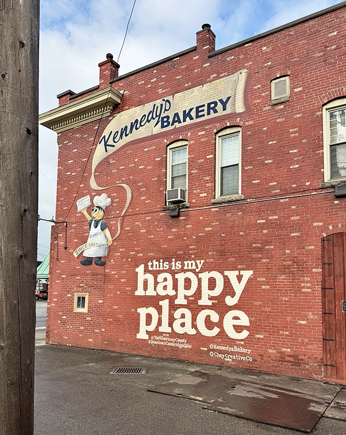 That turquoise awning and vintage sign aren't just charming &ndash; they're a beacon calling you toward carbohydrate paradise.
