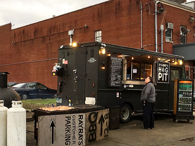 The unassuming black food truck that launched a thousand barbecue pilgrimages. Columbus locals know: follow the smoke signals to happiness.