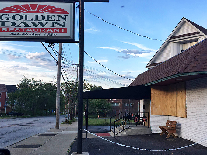 That iconic sign promises what lies ahead—a journey back to when restaurants focused on food rather than Instagram opportunities.