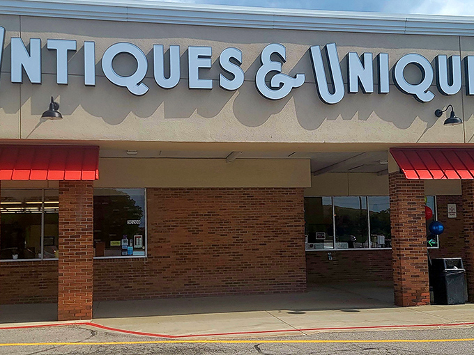 The iconic storefront beckons with a promise of treasures within. Those bold letters might as well say "Abandon all shopping lists, ye who enter here."