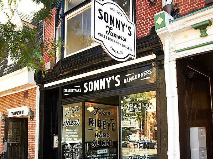 The black and white storefront beckons like a beacon of hope to the hungry masses. Old City Philadelphia's answer to "What's for lunch?"