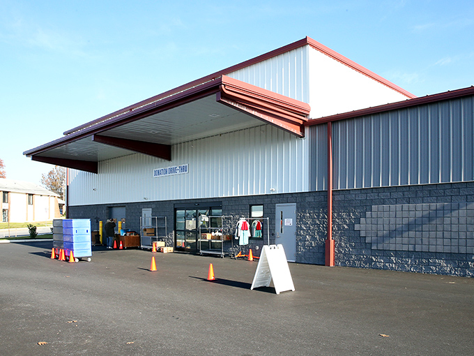 The unassuming exterior of Ephrata Re-Uzit belies the wonderland of treasures inside. Like a thrift store speakeasy, you need to know what awaits beyond those doors.