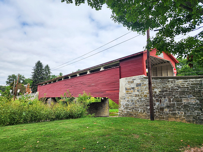 Another angle reveals the bridge's sturdy construction, a testament to builders who knew their craft inside and out.