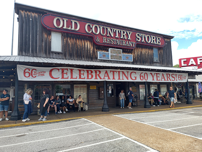 A line of hungry patrons gathers outside this Tennessee institution, where the promise of all-you-can-eat country cooking is worth every minute of the wait.