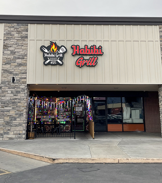 The storefront might be modest, but that flame logo isn't lying&mdash;what happens inside is pure fire.