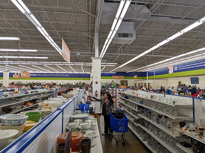 Not just a store but a community hub—Goodwill's mission shines as brightly as its well-maintained interior.