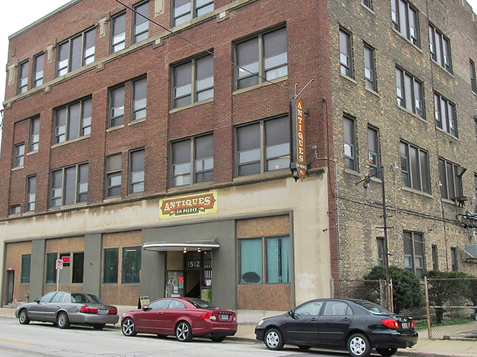 The unassuming brick exterior of Antiques on Pierce belies the wonderland of treasures waiting inside this Milwaukee landmark.
