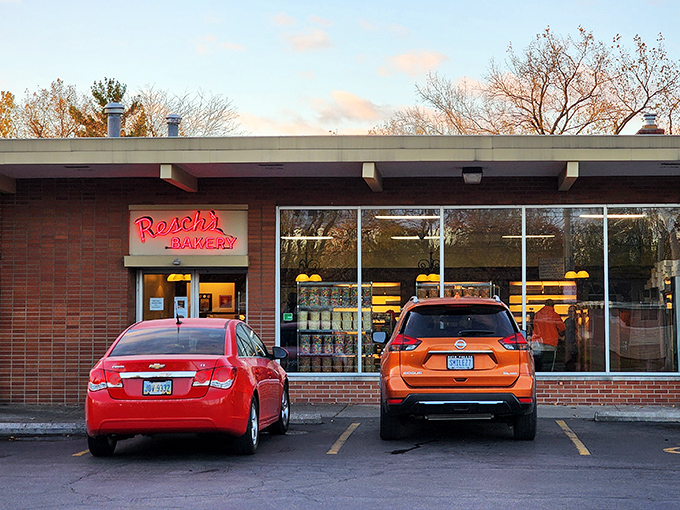 That iconic red neon sign has been guiding Columbus sweet-seekers through sugar cravings and celebration planning for generations. A beacon of baked brilliance.