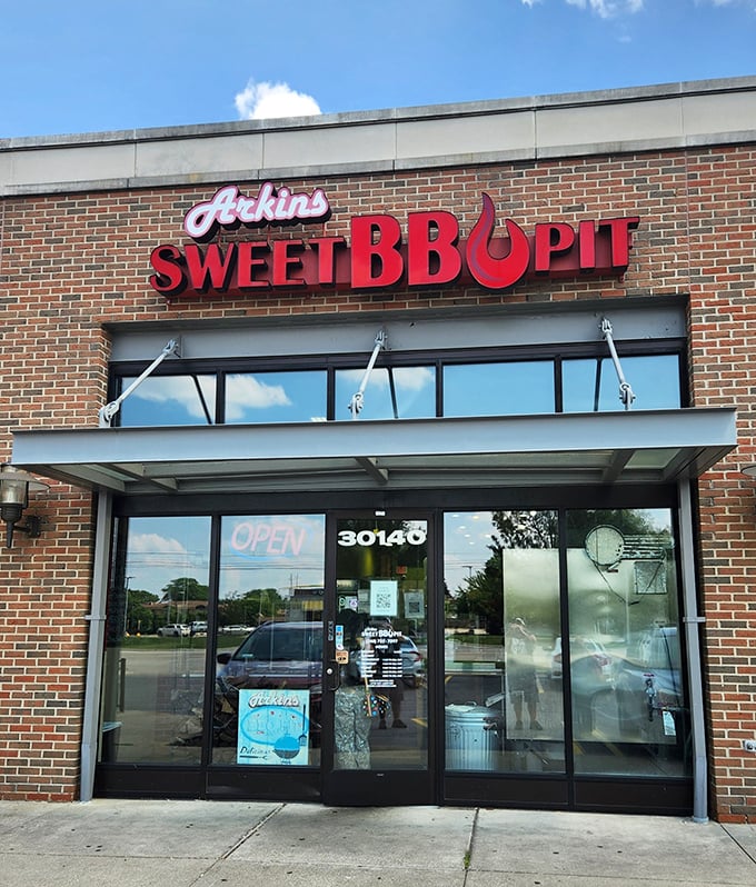 The red sign beckons like a lighthouse for the barbecue-starved. This unassuming storefront in Southfield houses smoky treasures worth discovering.