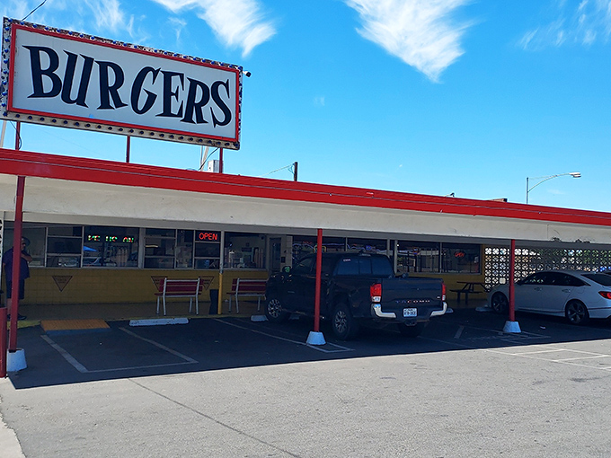 That iconic "BURGERS" sign against the California sky isn't just advertising&mdash;it's a beacon of hope for the hungry and a promise of deliciousness to come.